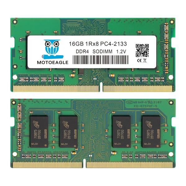 16GBx1 DDR4 2133MHz (DDR4-17000) PC4-21300 (PC4-2133V) 非ECC Unbuffered 1.2V CL15 1Rx8 デュアルランク 260 ピン SODIMM ラップトップ ノートブッ...