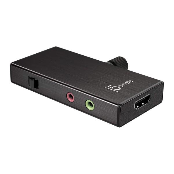 j5create USB-C HDMI キャプチャーボード FHD 1080p ライブ配信・USB-C PD充電対応/録音モード変更スイッチ/カメラ固定アダプタ搭載/UVC対応・ (JVA02)商品コード：49081322233型番：JVA...