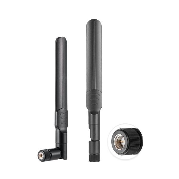 POBADY 2個入りデュアルバンド WiFiアンテナ 2.4GHz/5GHz/5.8GHz SMAオスアンテナ 3dBi 15CM/6インチ WiFi ルーター ワイヤレスネットワーク トラック トレーラーリアビューバックアップカメラ リ...