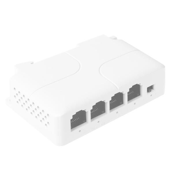 REVODATA 3 ポート PoE エクステンダー、10/100 Mbps PoE リピータ 100/250 メートル延長、IEEE802.3af/at 3 PoE 出力プラグアンドプレイ、壁/DIN レール取り付け付き PoE アンプ ...
