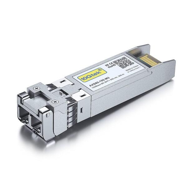 10Gtek 10GBASE-SR SFP+モジュール,Allied-telesis AT-SP10SR互換,マルチモード LCコネクタ 10Gb/s 850nm 300m商品コード：49081322681型番：AXS85-192-M3(A...