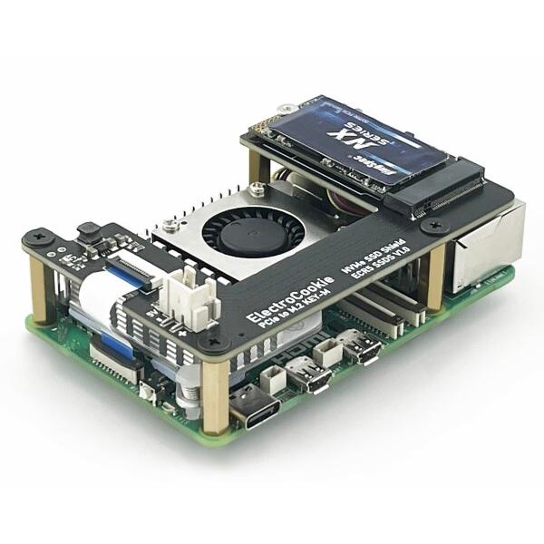 エレクトロクッキー PCIe to M.2 NVMe SSD HATボード for Raspberry Pi 5 ? Key-M 2230 &amp; 2242 SSDサイズ対応 (ECR5_SSDS)商品コード：49081322921型番...