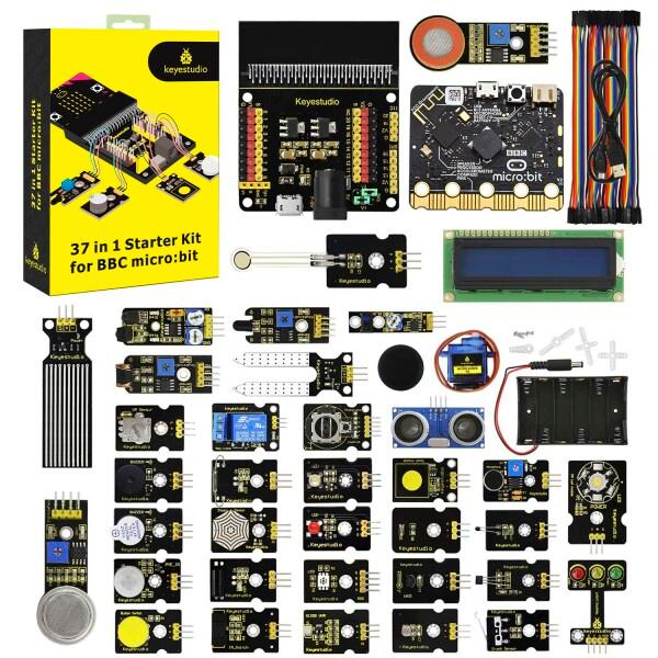 KEYESTUDIO 37センサースターターキット Micro:bit V2付き、10代から大人まで簡単に学べるmicrobitコーディング商品コード：49081322922micro:bit v2オフィシャルボードを搭載。keyestud...