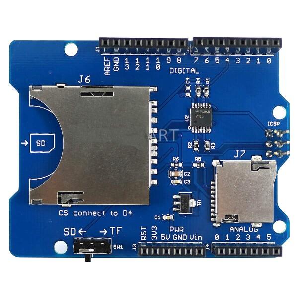 Hailege スタック可能なSDカードとTFカードシールドSDカードシールド（Arduino UNO R3用）商品コード：49081322929型番：H-A-0060スタッカブルSDカードシールドは、スタッカブルデザインのArduino ...
