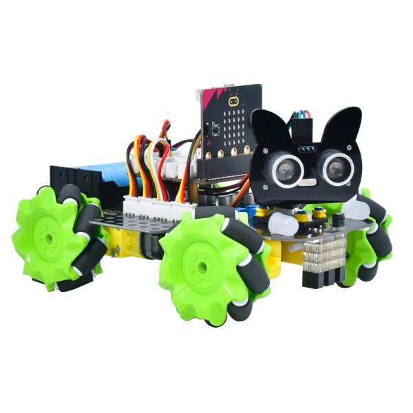 KEYESTUDIO Microbit 4WD メカナムロボットカーキット（Microbit V2なし）商品コード：49081322946カラー：レインボーKEYESTUDIO Microbit 4WD メカナムロボットカーキット(Micr...