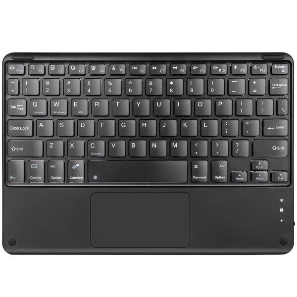 UBDXBD Bluetooth キーボード タッチパッド付き ワイヤレスキーボード コンパクト 薄型・軽量 充電式 無線keyboard iPad／MacBook／Androidタブレット／Windows対応 日本語説明書 持ち運び便利商...