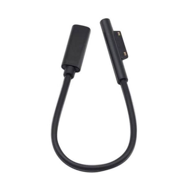 For Surface Connect to USB-C 充電ドングル 15V 65WのPD充電対 サーフェス 充電ケーブル For surface 充電ケーブル For Surface Pro3 Pro4 Pro5 Pro6 Pro7 P...