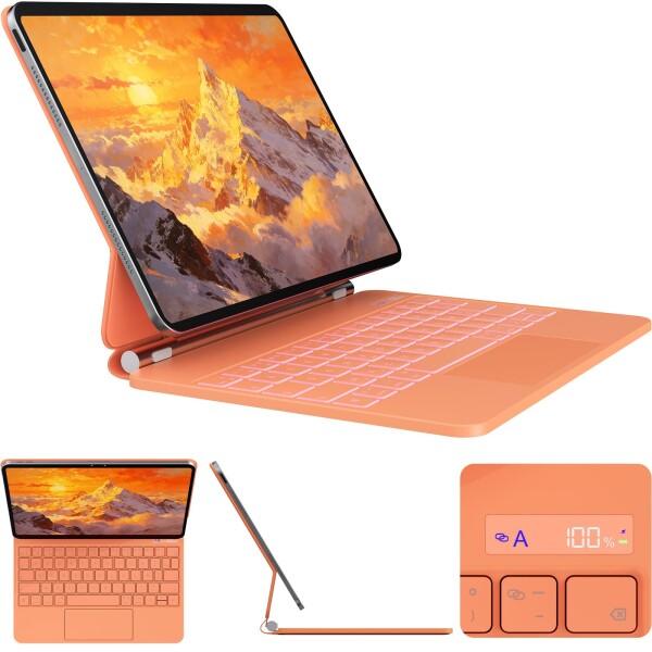 iPad Air 11 インチ M4/2026 M3/2025 M2/2024、iPad Air 第5/4世代 および iPad Pro 11 インチ(第4/3/2/1 世代)用 磁気キーボードケース 軽量JIS日本語配列〜磁気装着・マルチ...