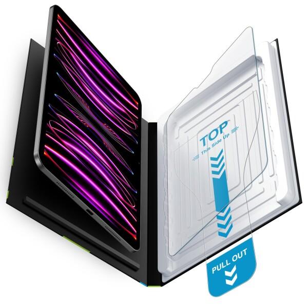 Mothca アンチグレア iPad Pro 11 第4世代 M2 2022/iPad Air5 第5世代 2022用/iPad Air 4(10.9インチ)/iPad Pro 11(2021/2020/2018)用 ガラスフィルム 自動位...