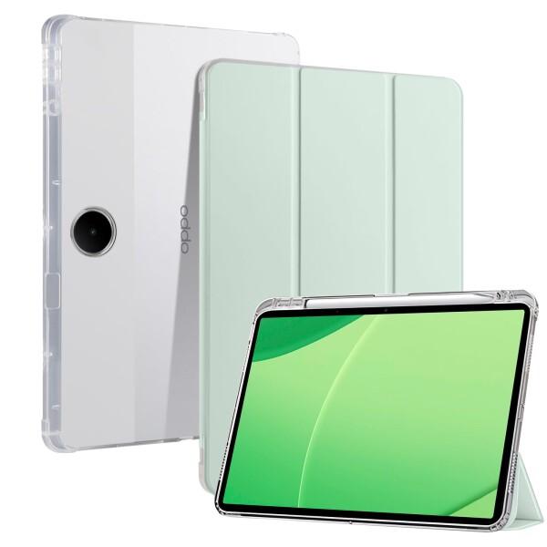 CiimWaa For OPPO Pad SE ケース 11インチ ペンホルダー付き PUレザー + シリコン バック タブレットケース スタンド機能付き 開閉式三つ折薄型スタンドケース 耐衝撃 軽量 オートスリープ機能 スマートカバー O...