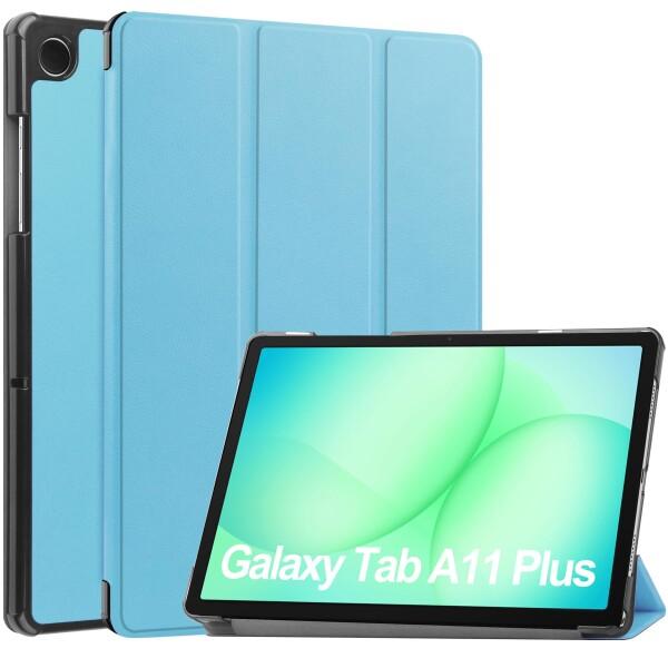 Gosento For Samsung Galaxy Tab A11+ ケース スタンド機能付き 開閉式三つ折薄型スタンドケース PUレザー カバー (スカイブルー）商品コード：49081323884型番：PBK-KST-Galaxy-Ta...