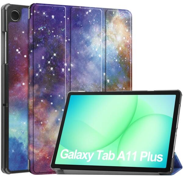 Gosento For Samsung Galaxy Tab A11+ ケース スタンド機能付き 開閉式三つ折薄型スタンドケース PUレザー カバー (YHX）商品コード：49081323886型番：PBK-KST-Galaxy-Tab-A...