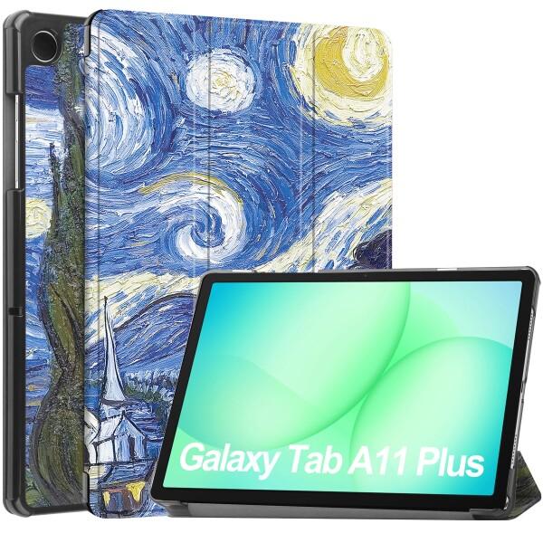Gosento For Samsung Galaxy Tab A11+ ケース スタンド機能付き 開閉式三つ折薄型スタンドケース PUレザー カバー (XK）商品コード：49081323914型番：PBK-KST-Galaxy-Tab-A1...