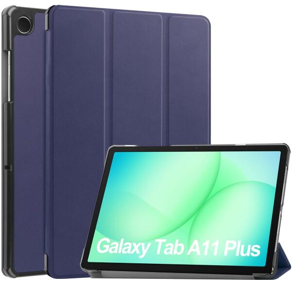 Gosento For Samsung Galaxy Tab A11+ ケース スタンド機能付き 開閉式三つ折薄型スタンドケース PUレザー カバー (ブルー)商品コード：49081323918型番：PBK-KST-Galaxy-Tab-A...