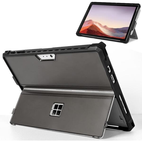 SSS?GRGB ケース 12.3インチ Microsoft Surface Pro 7 Plus/7/6/5/4/LTEに適合、保護用の頑丈なカバーケース、スタイラスペンホルダー付き、タイプカバーキーボードに対応商品コード：4908132...