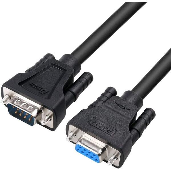 DTECH RS232C シリアル ケーブル 5m クロスケーブル ヌルモデムケーブル D-Sub9ピン オス - D-Sub9ピン メス DB9 Null Modem Cable商品コード：49081325284型番：DT-9007Bサイ...