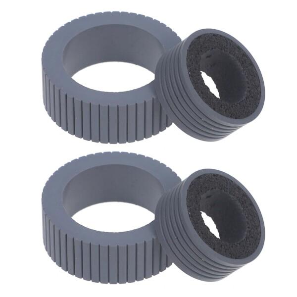 HOMSFOU 4個セット スキャナーローラーページャー用交換アクセサリー Tpr素材製 3.70×3.70×1.30Cm ページセパレーター スキャナー部品 安定給紙対応 富士通ix1500/Ix1600用商品コード：4908132533...