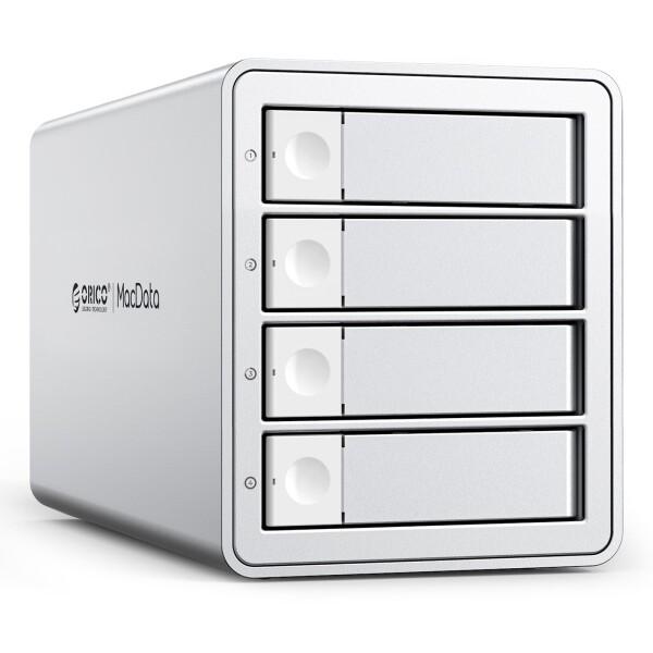 ORICO HDDケース 4台 デイジーフェイス機能付き USB 3.2 Gen 2 10Gbps 2.5/3.5インチ HDD ケース 22TB*4 大容量 ハードディスクケース 2-IN-1データケーブル付き 3.5インチ HDD ケー...