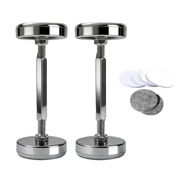 底面の直径 5cm 耐震 突っ張り棒 金属製ショートバー ミニサポートバー 可伸縮式家具防振棒 付属品に両面テープとフェルトパッドが含まれます 室内防災用品 地震対策 家具の狭い隙間用家具固定金具 書棚 ラック クローゼット 冷蔵庫用家具転...