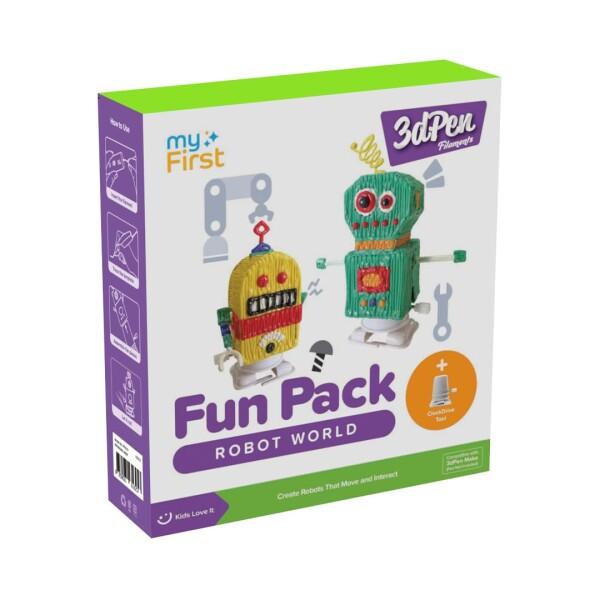 myFirst 3dPen Make ファンパック (ロボット)商品コード：49081359710型番：FP3304AC_Fun-Packカラー：複数色セットmyFirst 3dPen Make 専用の追加フィラメントと、モーターのセットで...