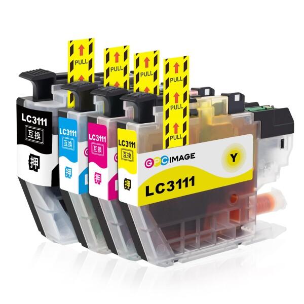GPC Image LC3111-4PK 互換インクカートリッジ LC3111 4色セット 大容量タイプ ブラザー(Brother)用 インクカートリッジ LC3111 LC3111BK DCP J572N J577N J582N J978...