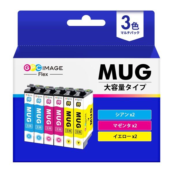 【発売日：2025年04月03日】GPC Image Flex エプソン 用 インク マグカップ epson 用 MUG-4CL MUG-C MUG-M MUG-Y 合計6本セット EW-452A EW-052A インク 純正と併用可能 大...