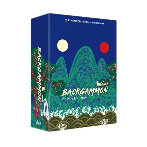 Playte Backgammon (バックギャモン) ボードゲーム 日本語版  韓国伝統イラスト アナログゲーム 戦略 頭脳戦商品コード：49081366034型番：waqb1b【Playte 公式・日本語版】 世界中で愛される伝統的な戦...