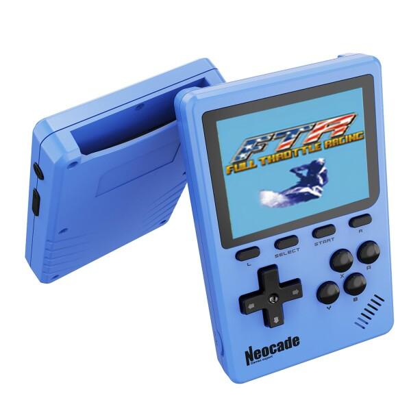 NEOCADE 携帯 ゲーム機 GBA用 ポータブルゲーム機 ポケット レトロ ゲームコンソール GBAカートリッジ互換 Piko公認レトロゲーム 40本 内蔵 3.0インチ IPSスクリーン 解像度320x240 コンパクトサイズ 持ち運...