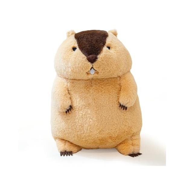 MikQig ぬいぐるみ マーモット 大きい 抱き枕 アニマル 本物そっくり 手触りふわふわ かわいい 動物 置物 クリスマス お誕生日 ギフトプレゼント 縫いぐるみ おしゃれ 寝かしつけ グッズ スタイル1 40x30x30cm-約0.7...