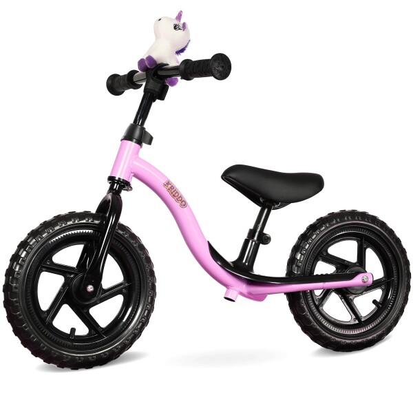 KRIDDO 幼児用 ペダルなし自転車 24ヶ月〜5歳向け 早期学習 キックバイク インタラクティブ 高い安定性 12インチ バランス フットレスト付き 2〜5歳 男の子・女の子用 パープル商品コード：49081377856型番：KB001...