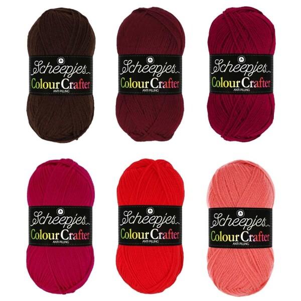 Scheepjes Colour Crafter colour pack 6x50g- 1pc Canal Houses商品コード：49081378083型番：24922カラー：Roodさまざまなクラフトプロジェクトに最適です。初心者から上...