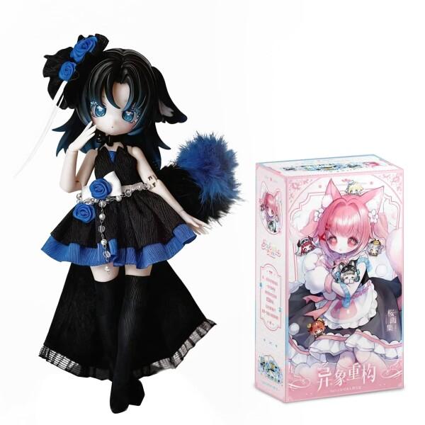 ブラインドドールブラインドボックス BJDドール 1/8スケール BJD 可動フィギュア アニメ人形 少女向けギフト 15歳以上対象 PVC&amp;ABS製 衣装付き コレクタブルフィギュア 異象重構 ?色狐狸商品コード：49081381...