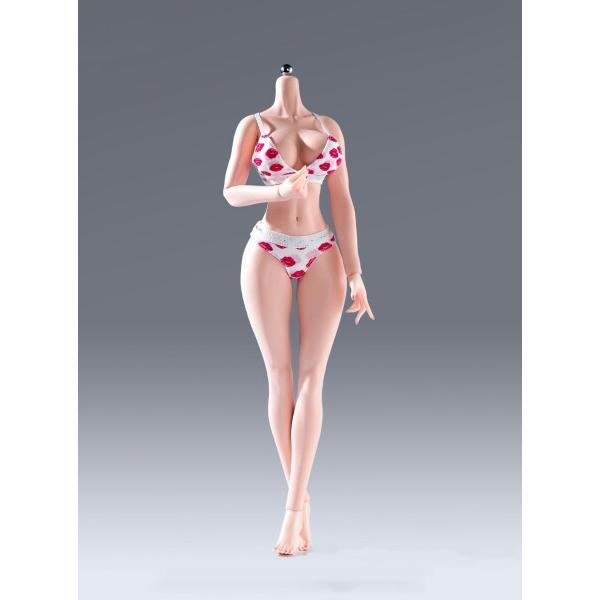 1/6スケール シームレス女性フィギュア12インチ（約30cm） 超柔軟スチールフレーム構造＆シリコン製 滑らかな肌触りミニチュアアクションフィギュアドール脱着可能な足＆手付属品付き (普通の肌, 501)商品コード：49081381778...