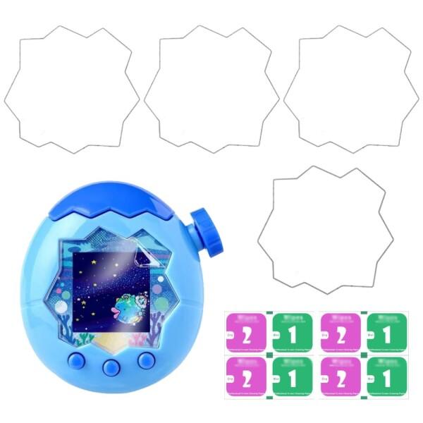 QUANTALY Tamagotchi Paradise フィルム 4枚セット たまごっちパラダイス 対応 保護フィルム TPU素材 超薄型 低反射 高透過率 高感度タッチ 気泡防止 耐衝撃 飛散防止 貼り付け簡単 付属の取り付け工具 (4...