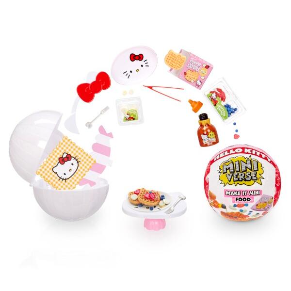 【発売日：2024年10月01日】MGA's Miniverse Make It Mini Food ハローキティ ミニコレクティブル、サンリオ、ミステリーブラインドパッケージ、DIY、クラフト、樹脂プレイ、レプリカ食品、ノベルティ、食用で...
