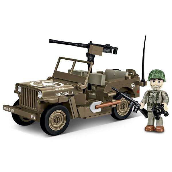 COBI 3133 ウィリスMB ジープ 第二次世界大戦 ミリタリービークル, 1:35スケール ABSブロック132個, オリーブドラブ, 組立式モデルキット, 8歳以上対象, 40x30.5x6cm商品コード：49081384096型番...