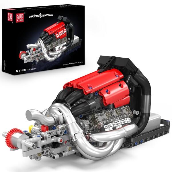 Mould King 10188 Technik STR13公式エンジンモデル ビルドブロックキット、独自の小型エンジンを構築するための-子供/青少年/大人のDIY STEM積み木キットプロジェクト - 980+ PCS商品コード：4908...