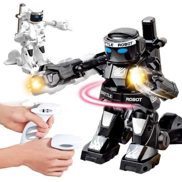 KKYOYRE 対戦ローボト おもちゃロボット 2.4GHz RC 電動ロボット バトル ボクシング 対戦型 リモコンロボット ラジコン 体感操作 多機能 体験リモコン 対戦ローボトセット 大人 子供 男の子 ゲーム 誕生日 プレゼント 2...
