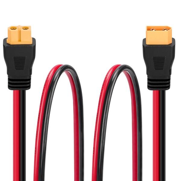 TOCCOOL XT60 延長ケーブル 12AWG DC ソーラー電源ケーブル XT60ポート付きポータブル発電機用 ABOK Ark3600, Anker SOLIX C200/C300, EcoFlow TRAIL 300 DCに対応 ...
