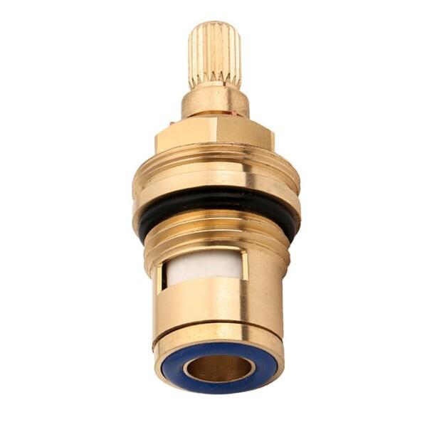 Operitacx 蛇口バルブコア 全銅製 ホット＆コールド対応 蛇口交換用バルブ 5.15×1.80×1.80Cm 漏れ防止シール付 2口蛇口用メンテナンスパーツ キッチン・浴室用商品コード：49081386586サイズ：5.15cm x...