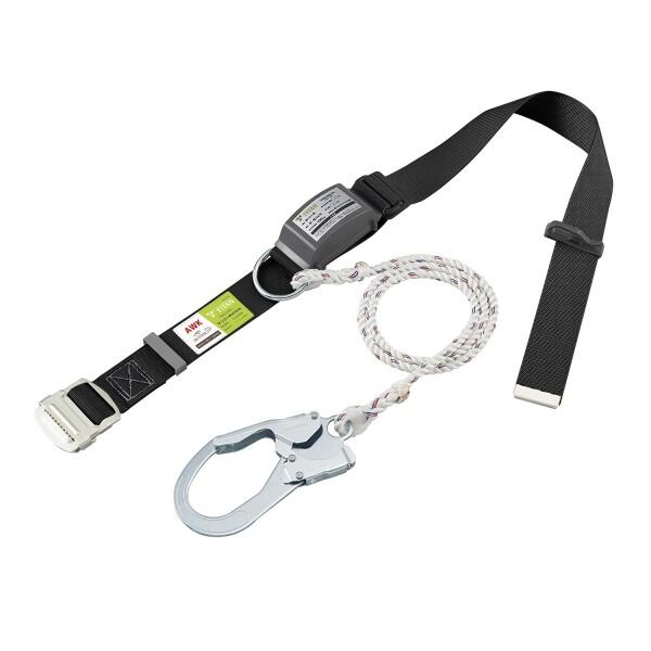タイタン 胴ベルト型ロープAWK 1200mm AWKN-BL商品コード：49081387498型番：AWKN-BLサイズ：ベルト長:1200mm胴ベルト:幅50mm×長さ1200mmロープ:直径10mm3ッ打ナイロン・長さ約1700mmバ...