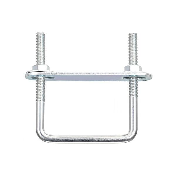 DTGN M6x50x80mm（ネジ径x幅x長さ）スクエアUボルト 1パック トレーラーパイプ 交換部品に最適 炭素鋼U字ボルト商品コード：49081391160型番：dtf230530tt001897jpカラー：シルバートーン[Uボルト]...