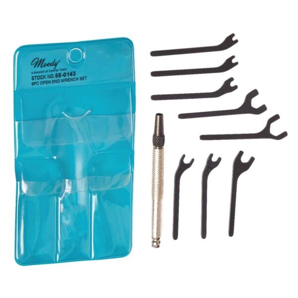 Moody Tools MT-04-01 Open-End Wrench Set by Moody Tools商品コード：49081393392型番：58-0143カラー：ブラック極小ファスナー用の超精密レンチセットですのでご注意ください。...