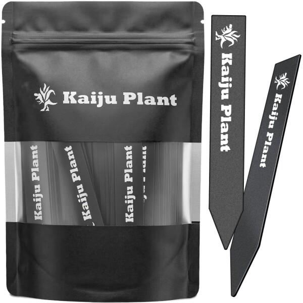 Kaiju Plant 園芸ラベル 黒ラベル プランツタグ ネームプレート 園芸用品 塊根植物 植物ラベル 鉢ラベル 品種ラベル 管理ラベル アガベ 多肉 観葉植物 テプラ対応 黒タグ 植物タグ (ロゴあり)商品コード：4908139411...