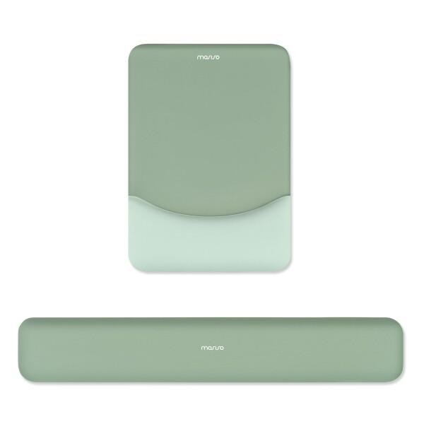 MOSISO ストレストサポート 一体型マウスパッド ＆ 長方形なキーボードセット、低反発リストレス(グリーン)商品コード：49081398043型番：MOSISO_WRIST_REST_GREEN_MEDIUMサイズ：Mカラー：グリーン長...