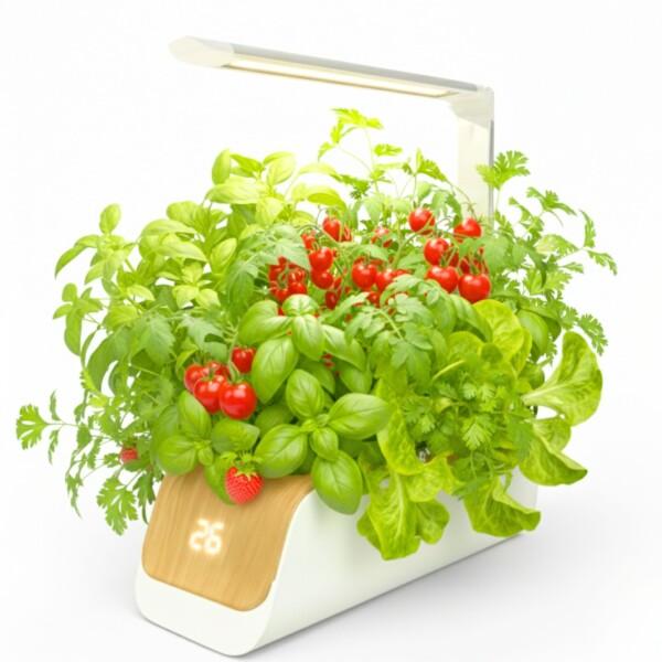 水耕栽培キット 植物育成ライト led 自動水やり 自動点灯消灯 室内 温度表示機能 5段階調光 育苗 日本語説明書 (ホワイト) ANYSELECT商品コード：49081398661型番：001カラー：ホワイト【失敗知らずのハイブリッド栽...