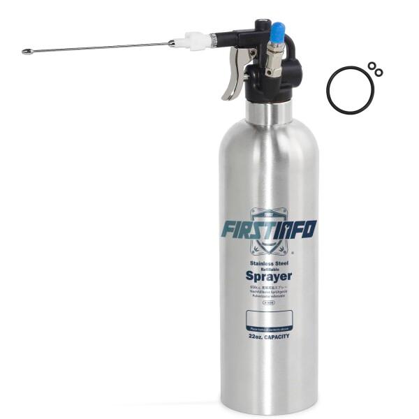 良匠 FIRSTINFO TOOLS 詰替式スプレー缶 650ml ステンレス鋼製 逆さ使用可 充填式 引金式 缶スプレー リフィーラー 2wayノズル付き商品コード：49081399922型番：A1636サイズ：ステンレス鋼製 650mL...