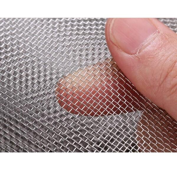 Bilaida 産業用金網 (20メッシュ) 幅1000x巻1000mm ステンレス平織金網 メッシュ 濾過網 耐高温 防鼠 防虫 20メッシュ 線径0.21mm 網目1.1ｍｍ 幅1000x巻1000mm 1枚商品コード：49081414...