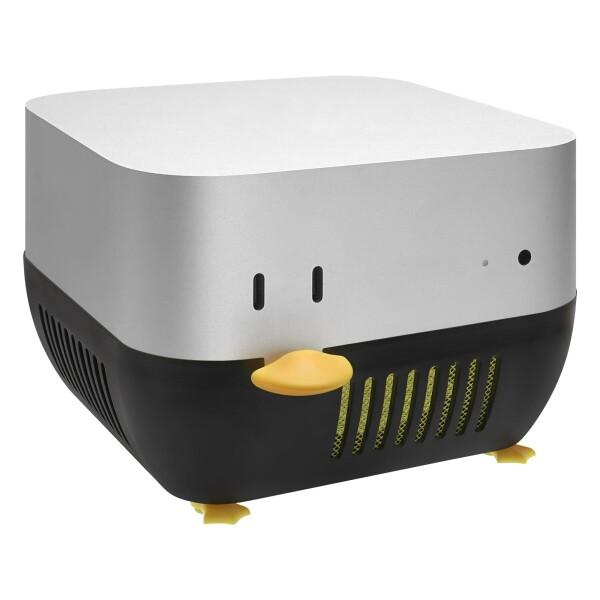 TOCCOOL ドックスタンド Mac mini M4 &amp; M4 Proに対応 フロント電源ボタンアクセス可能 ABS冷却スタンド 防塵性 通気性 滑り止めデザイン デスクオーガナイザー Mac mini M4用アクセサリー (ブラ...