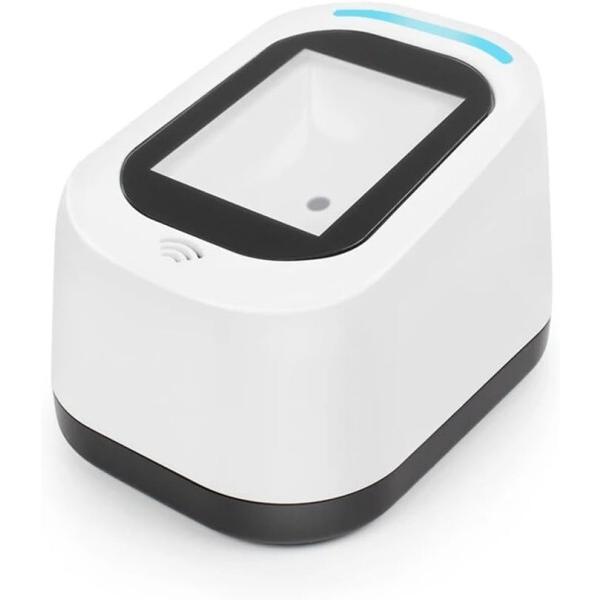ビジコム 卓上自動バーコードスキャナ無指向性ハイスピードCCDデスクトップQRミニバーコードリーダーハンズフリーモバイル支払いのため eチケット・QR決済・スマホ会員証等 (SUNMI) (FR 20/ホワイト)商品コード：49081477...